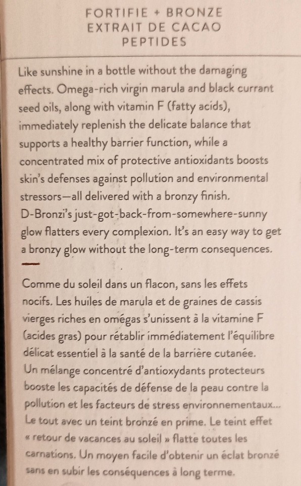Drunk Elephant D-Bronzi Anti-Pollution Sunshine Drops Cocoa Extract ...