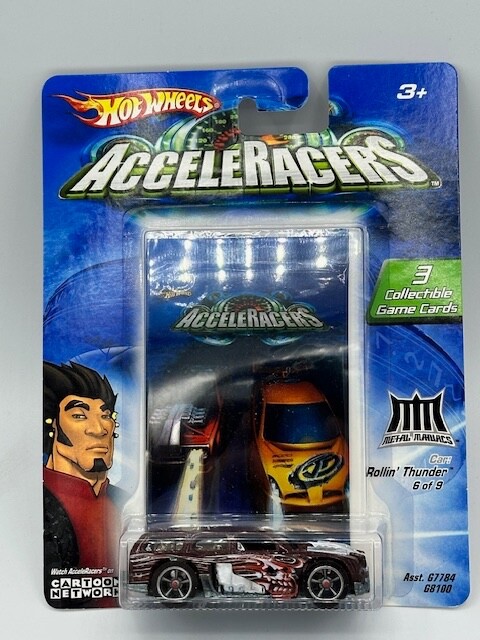 2005 Hot Wheels HW Acceleracers Rollin' Thunder 6 of 9 Metal Maniacs Maroon