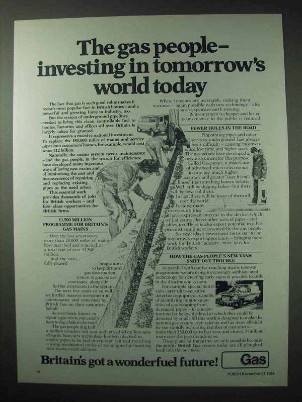 1984 British Gas Ad - Investing in World | eBay UK