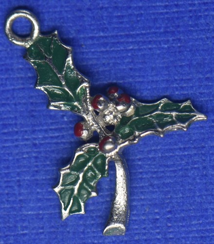 Vintage Sterling Silver- Mistletoe Christmas Holiday Charm | eBay