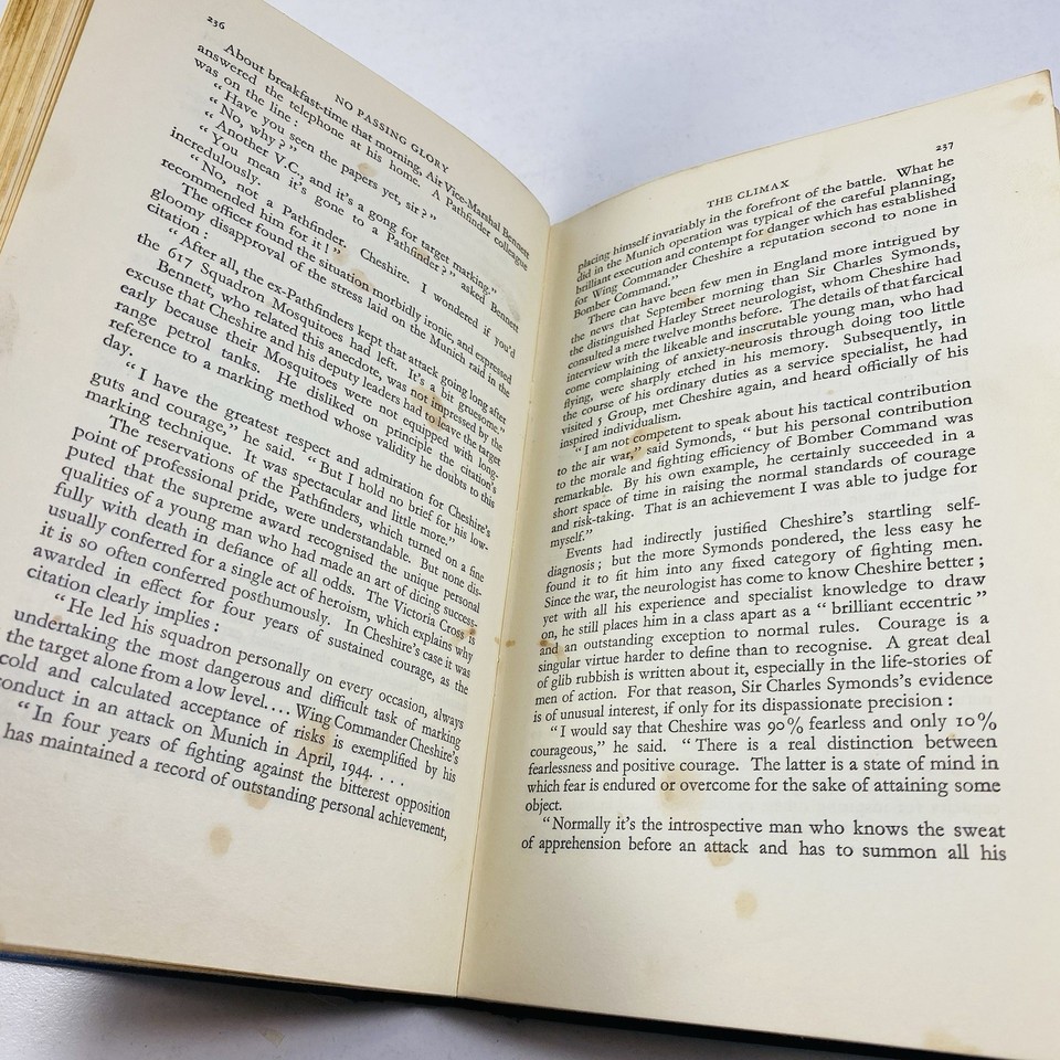 No Passing Glory Biography of Group Captain Cheshire by Andrew Boyle HC ...