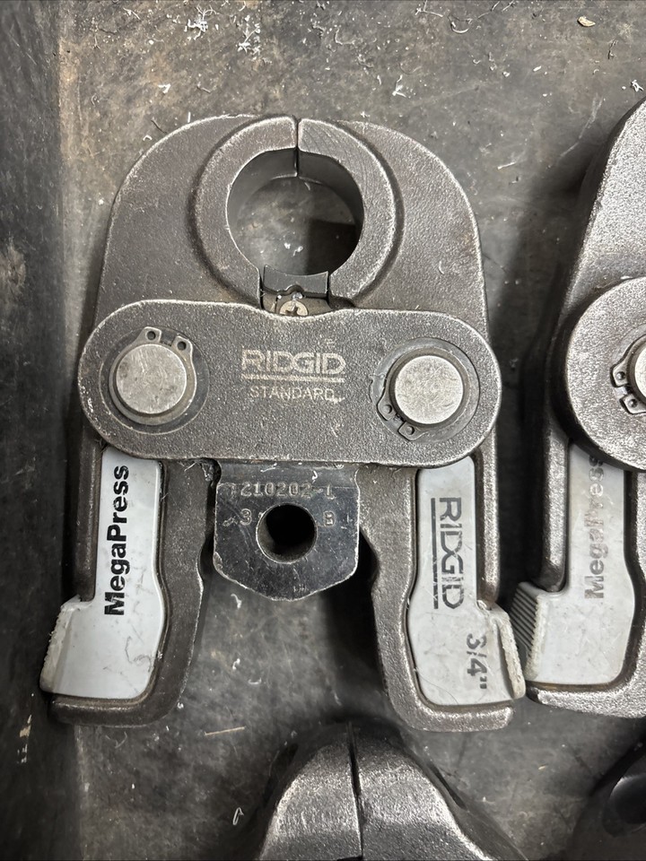 Ridgid Model MegPress Propress Black Iron Pipe Press Tool Jaws 3/4 ...