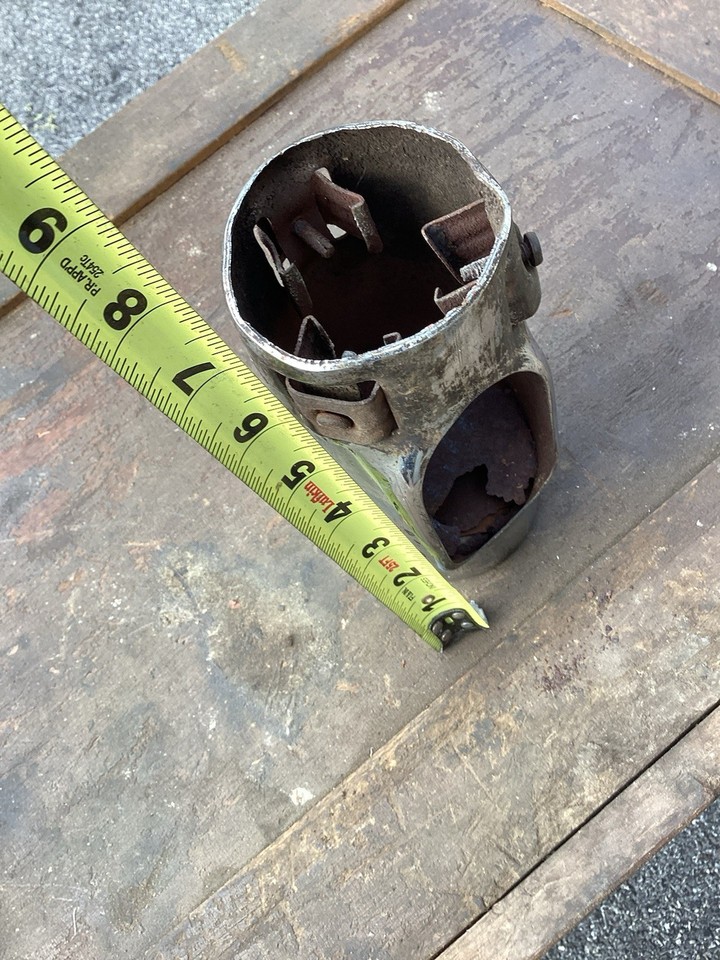 1940 's 1950 's ACCESSORY EXHAUST TIP DEFLECTOR w/ RED GLASS REFLECTOR ...