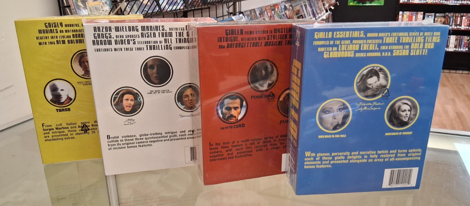 Giallo Essentials LOT LIMITED BLU-RAY ARROW BLUE WHITE YELLOW RED BRAND ...