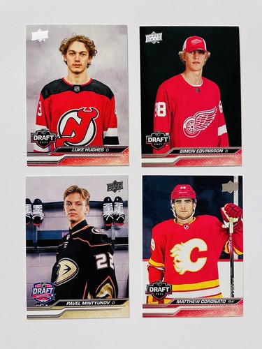 2023-24 Upper Deck Extended Series Draft Day Rookies Luke Hughes Simon ...