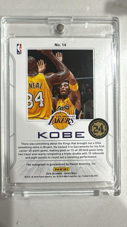 2019-20 Kobe Bryant Contenders Auto #14 (FT Shaq) | eBay