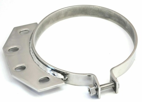 UP Exhaust Stack Bracket for 7" Peterbilt Unibilt Cab Stainless #21294 ...