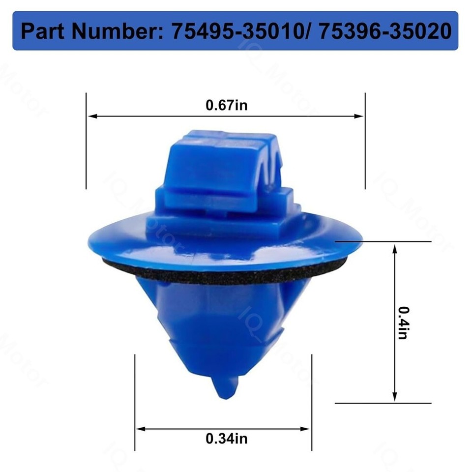 100x Fender Flare Retainer Clips for 05-16 Toyota Tacoma 75397-35010 ...