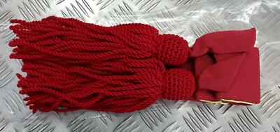 Officers Red / Scarlet Waist Sash Ceremonial Genuine British Forces ...
