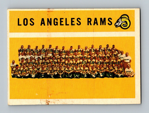1960 Topps #71 Team Checklist VG-VGEX Los Angeles Rams Football Card | eBay