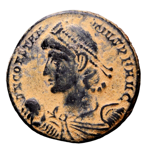 SCARCE Constantius II., 337-361. Maiorina, 348-351 Nicomedia Captives ...