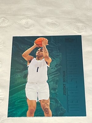 2022 Skybox Metal Universe Champions Jeremy Sochan Metal Shredders Aqua ...