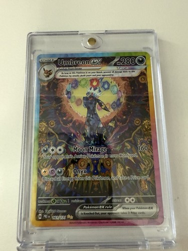 Umbreon ex 161/131 SV Prismatic Evolutions Holo Pokemon Sunbreon ...