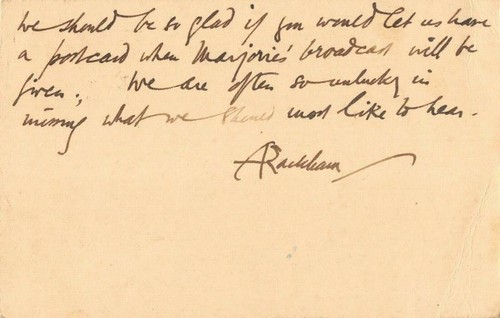 Illustrator ARTHUR RACKHAM Autograph Letter Signed | eBay