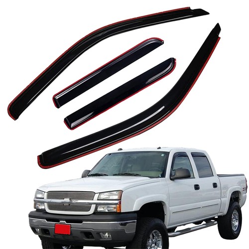 For 01-06 Chevy Silverado 1500 2500 Crew Cab In-Channel Rain Guard ...