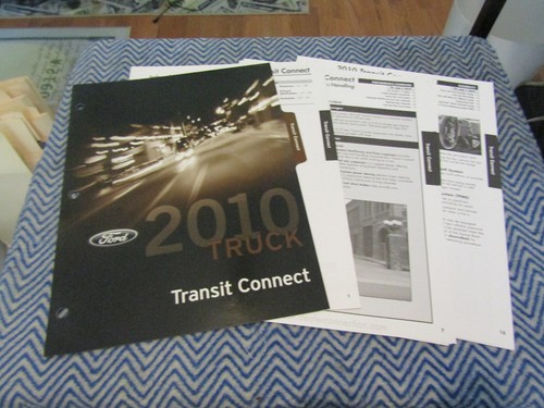 2010 FORD TRANSIT CONNECT PRODUCT INFO DEALER ALBUM SALESMAN BROCHURE ...
