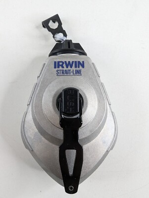 IRWIN STRAIT-LINE CHALK LINE - HAND REEL SNAP MASONRY WOODWORKING ...