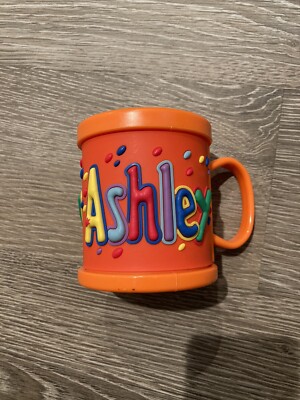 "Ashley" Kids Childs 3D Name Plastic 10 fl. oz. Mug Cup John Hinde ...