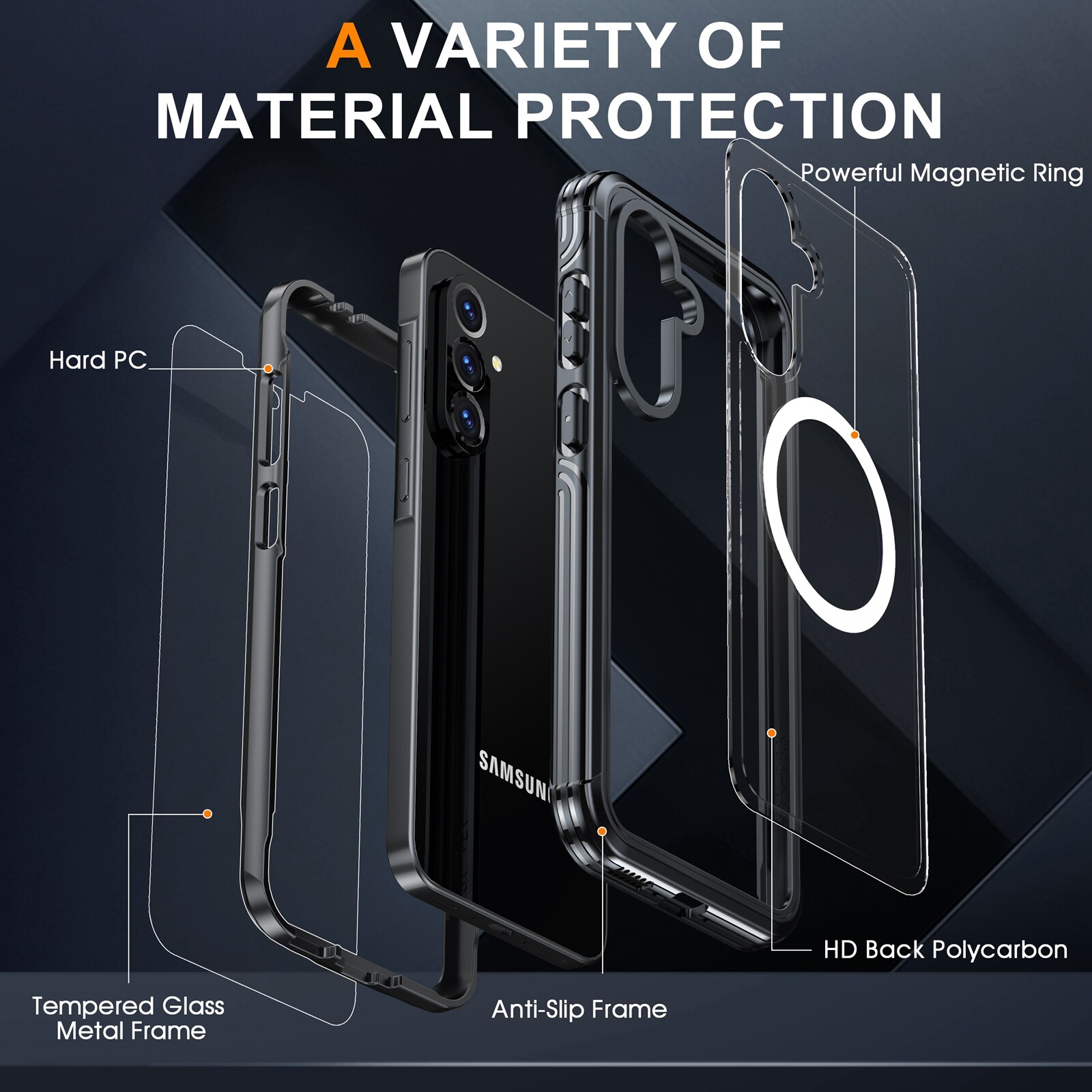 For Samsung Galaxy A17 A16 A36 A56 Shockproof MagSafe Case Full Body ...