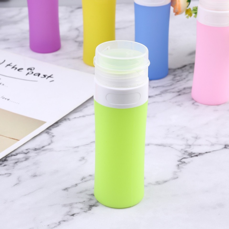 6 Pcs Silicone Bottle Travel Bottles Cosmetics Container Make up Sample ...