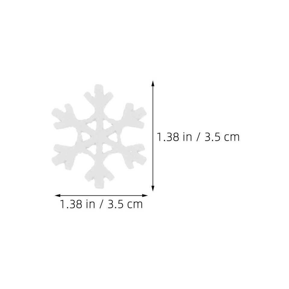 50 Pcs Rustic Wooden Snowflake Embellishments Ornaments for Holiday ...