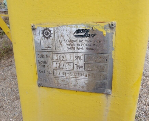 Norsafe Lifeboat 75 Person Off Oil Rig Type JYN85F Diesel Powered 2008 ...