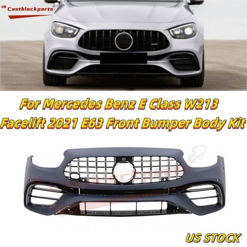 For 2021-2023 Mercedes Benz E Class E350 W213 Facelift E63 Front Bumper ...