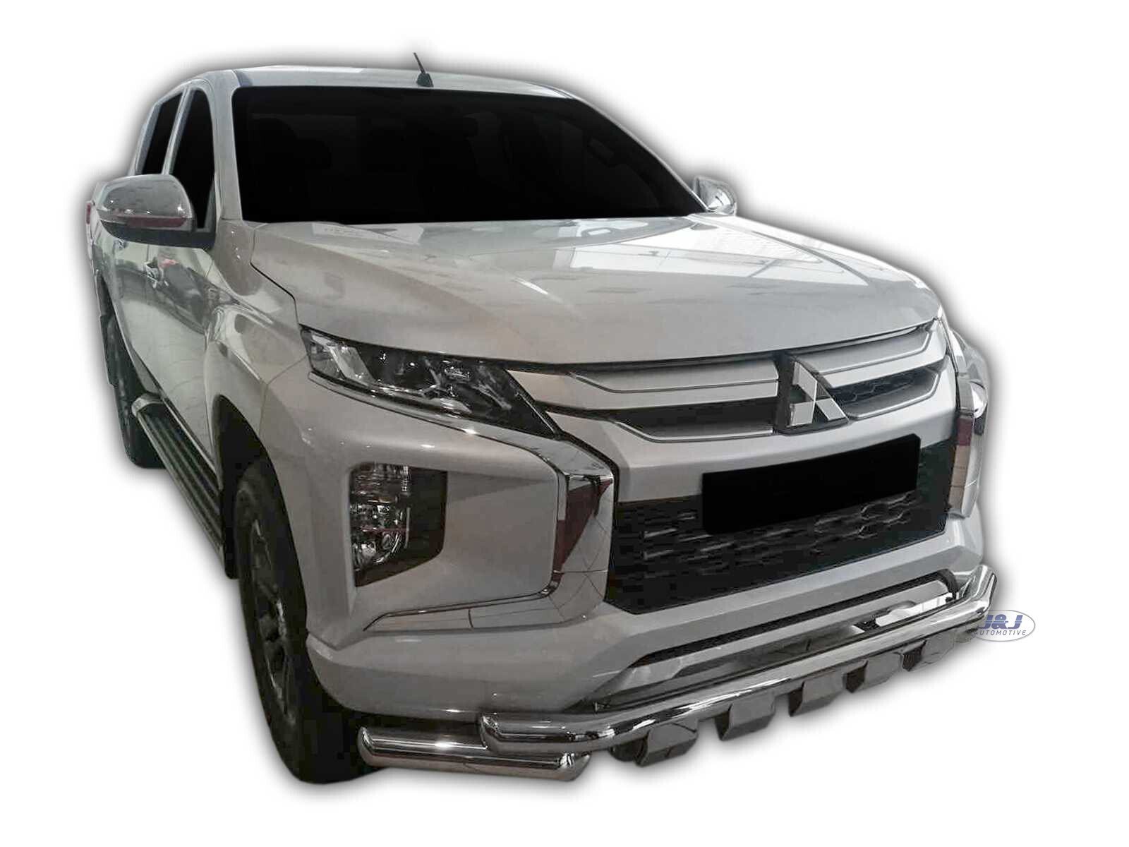 BULL BAR NUDGE DOUBLE SPOILER BAR CITY GUARD SHARK for MITSUBISHI L200 ...