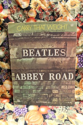 BEATLES 1969 Carry That Weight SHEET MUSIC Charles Hansen 8 PGS Rare ...