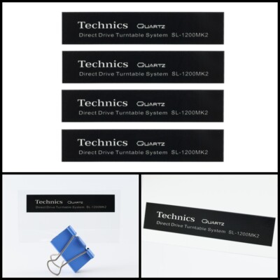Technics Quartz logo badge Sticker Decal waterproof 90mm(3.54")X18mm(0. ...