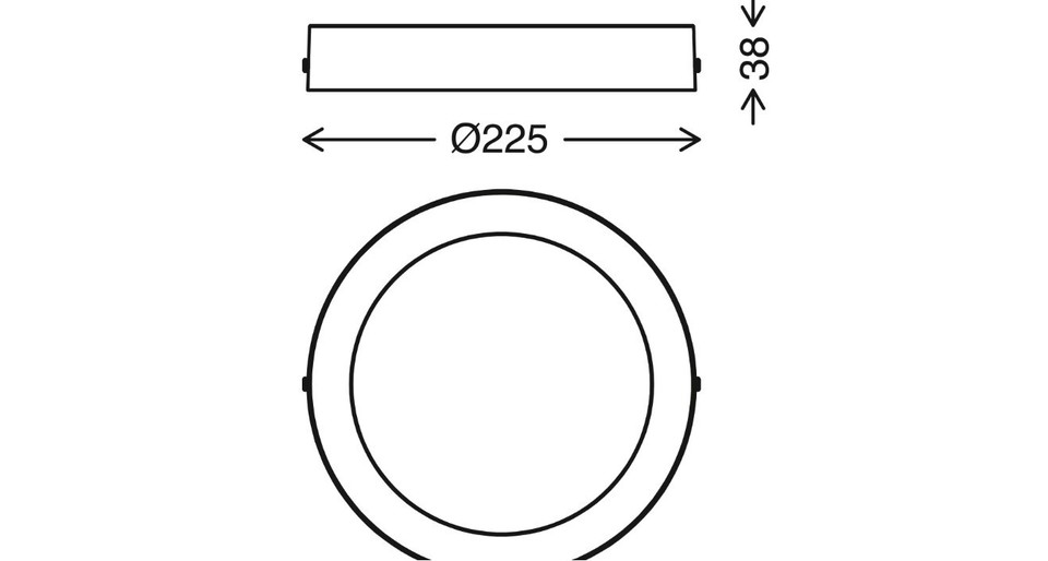 LED Deckenlampe Smart Home Telefunken WiFi 18W Dimmbar Aufbauleuchte ...