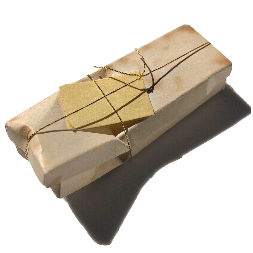 dollhouse miniature smashed floral delivery box love breakup thrown ...