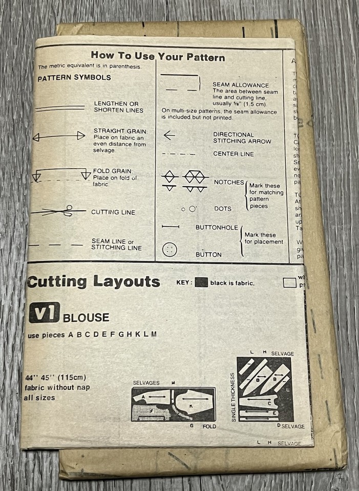 Simplicity 5752 vintage 1982 fitted Ruffled western style shirt four ...