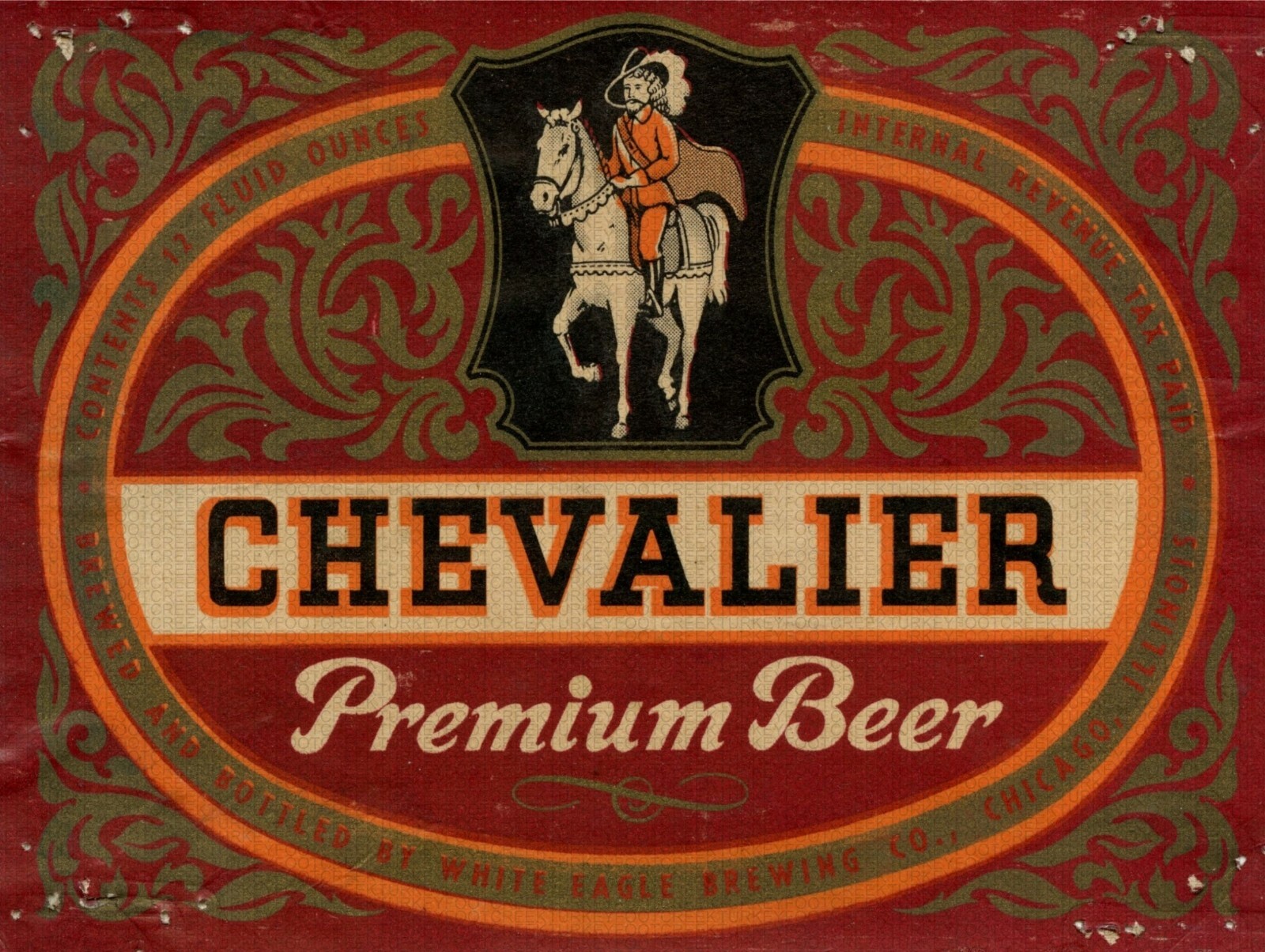 Chevalier Premium Beer Label 9" x 12" Metal Sign | eBay