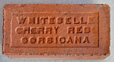 Vintage Red Clay Brick Imprinted Whiteselle/Cherry Reds/Corsicana ...