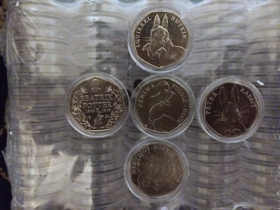 28mm Coin Capsules for 50p Olympic 50p Clear round storage cases UK ...
