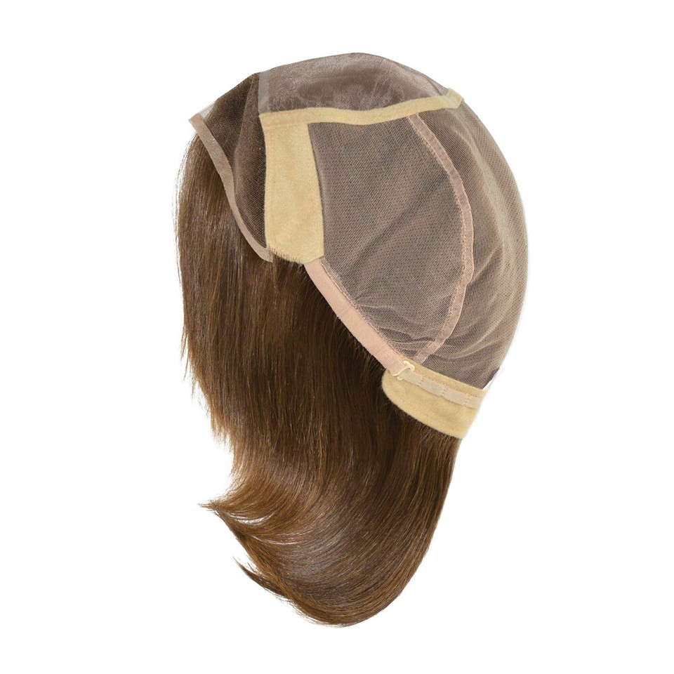 Women Wigs European Virgin Hair Mono French Lace Front Wigs Remy Human ...