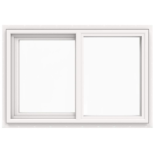 Jeld-Wen Sliding Window 23.5"Hx35.5"Wx3.25"D Insulated Glass Nail Fin ...