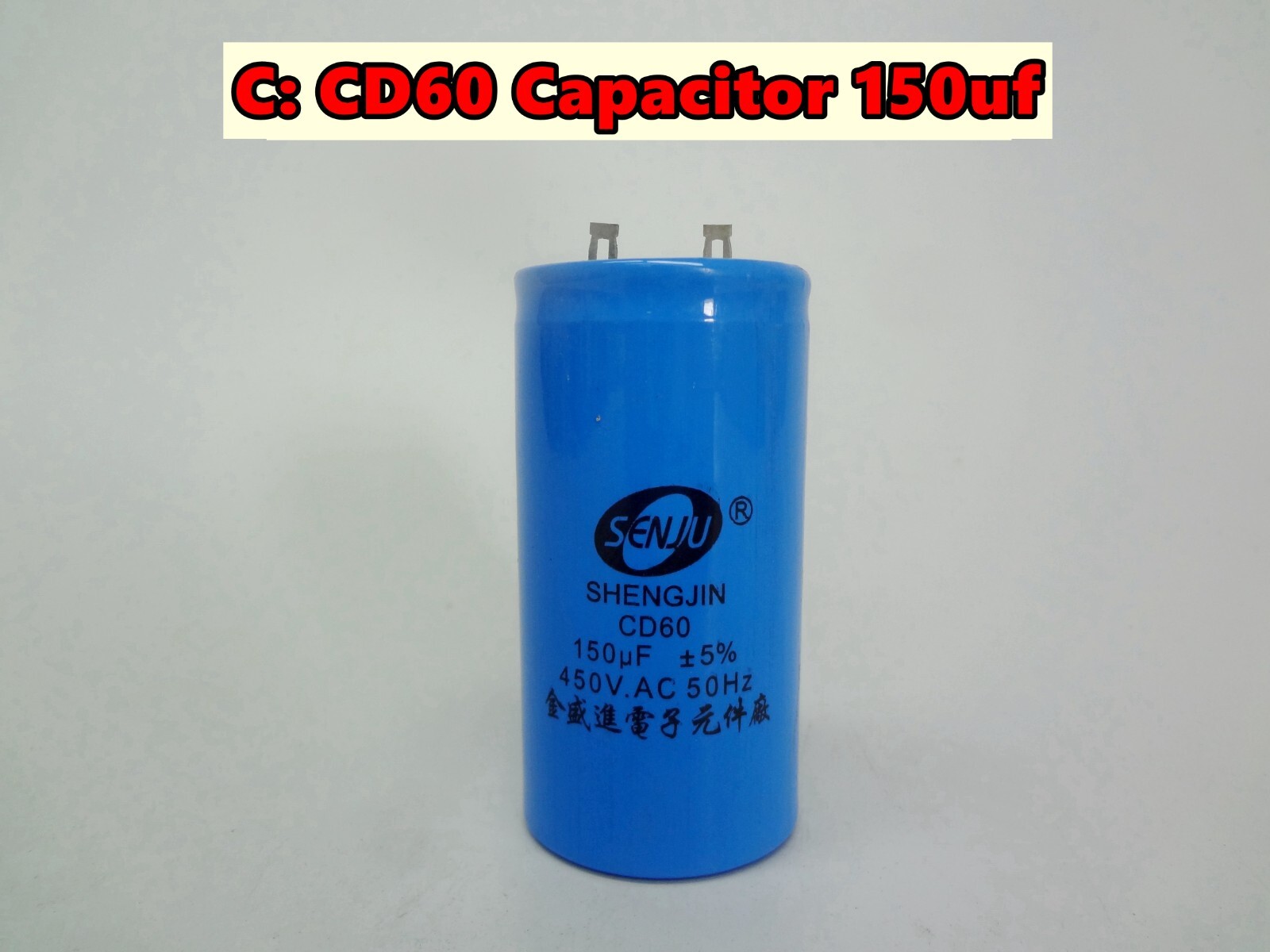 CD60 450V Appliance Motor Run Start Capacitor (75uF/100uF/150uF) G154 ...
