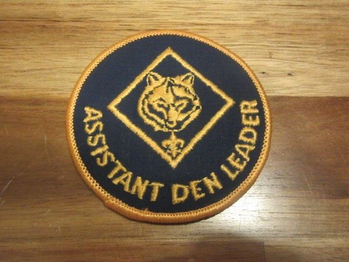 Assistant Den Leader Paper Like Back Patch IN6 | eBay