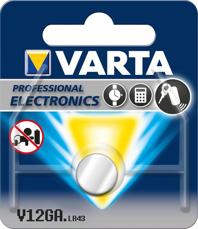 50x Varta V12GA, LR43, 186, 84, LR1142 Coin Cell LR43 Battery 1.5V ...