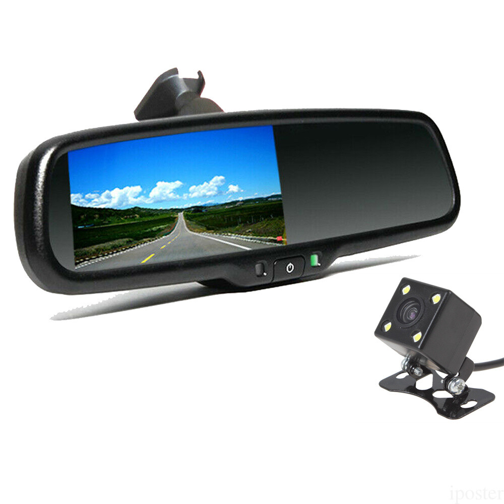 4.3" Car Rear View Mirror Monitor No1 Bracket Backup Camera For Toyota ...
