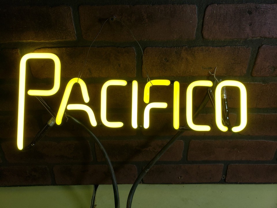 Pacifico Neon Sign Replacement Tube - Surfer Dude Sign - Pacifico Text ...