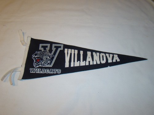 Vintage Villanova Wildcats 15" Felt Pennant Flag Collegiate Pacific ...