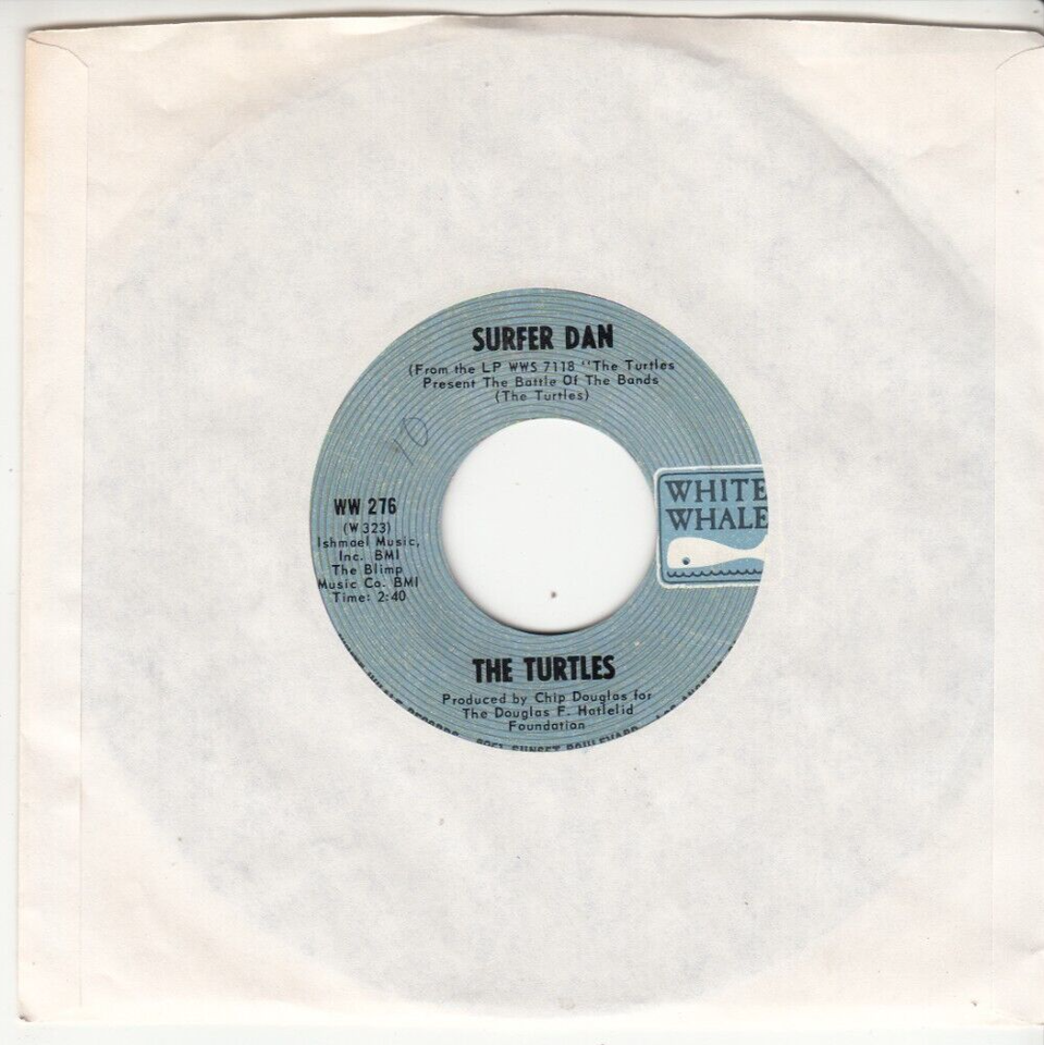 THE TURTLES - ELENORE - ORIGINAL WHITE WHALE RECORDS 45 - GREAT SHAPE ...