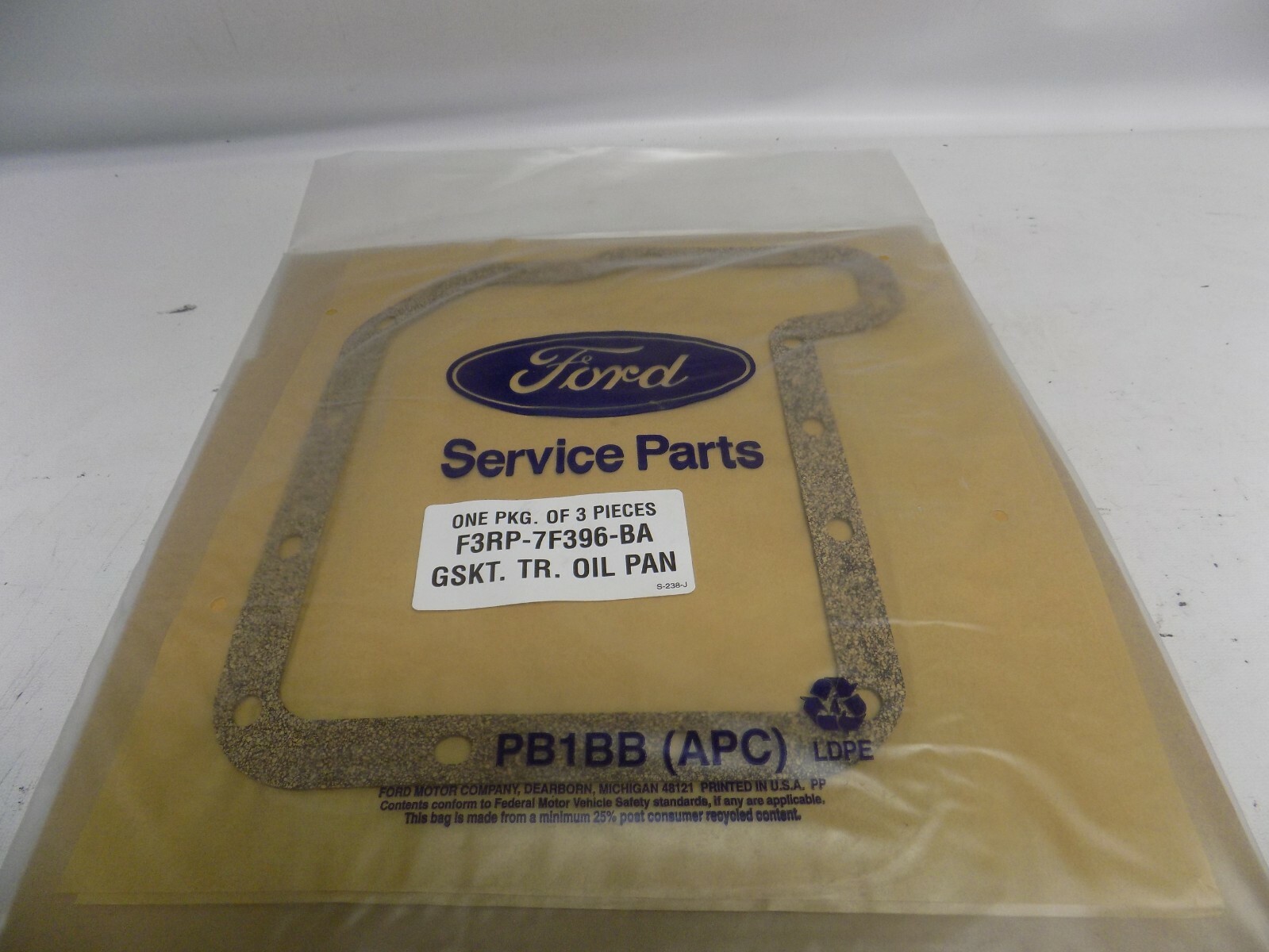 (1) New OEM Ford Transmission Oil Pan Gasket Seal F3RP-7F396-BA Genuine ...