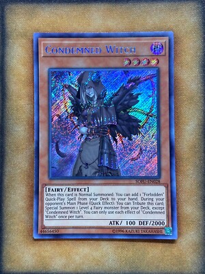 Yugioh Condemned Witch SOFU-EN028 Secret Rare NM | eBay