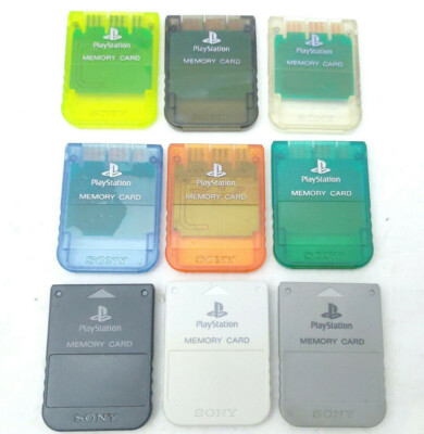 Sony Playstation 1 PS1 Official OEM 15 Block Memory Card Import SCPH ...