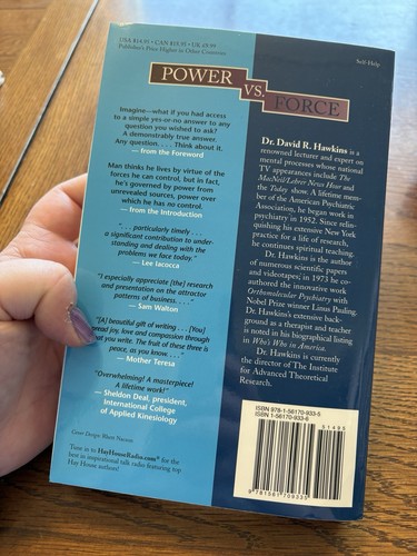 Power vs. Force : The Hidden Determinants of Human Behavior By David Hawkins 9781561709335| eBay