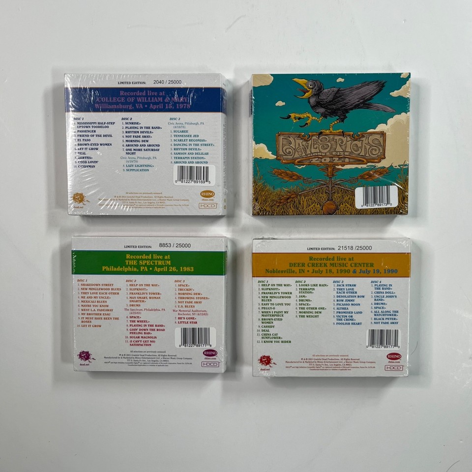Grateful Dead Dave’s Picks Volume 37 38 39 40 CD Lot Sealed 2021 | eBay UK
